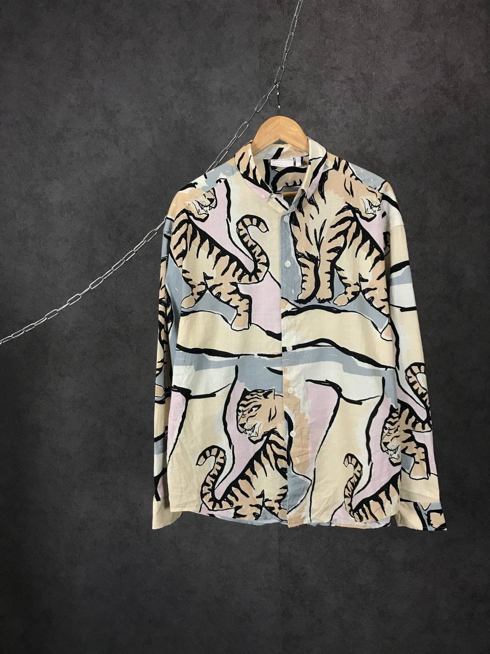 Asos ASOS Tiger animal crazy art shirt | Grailed