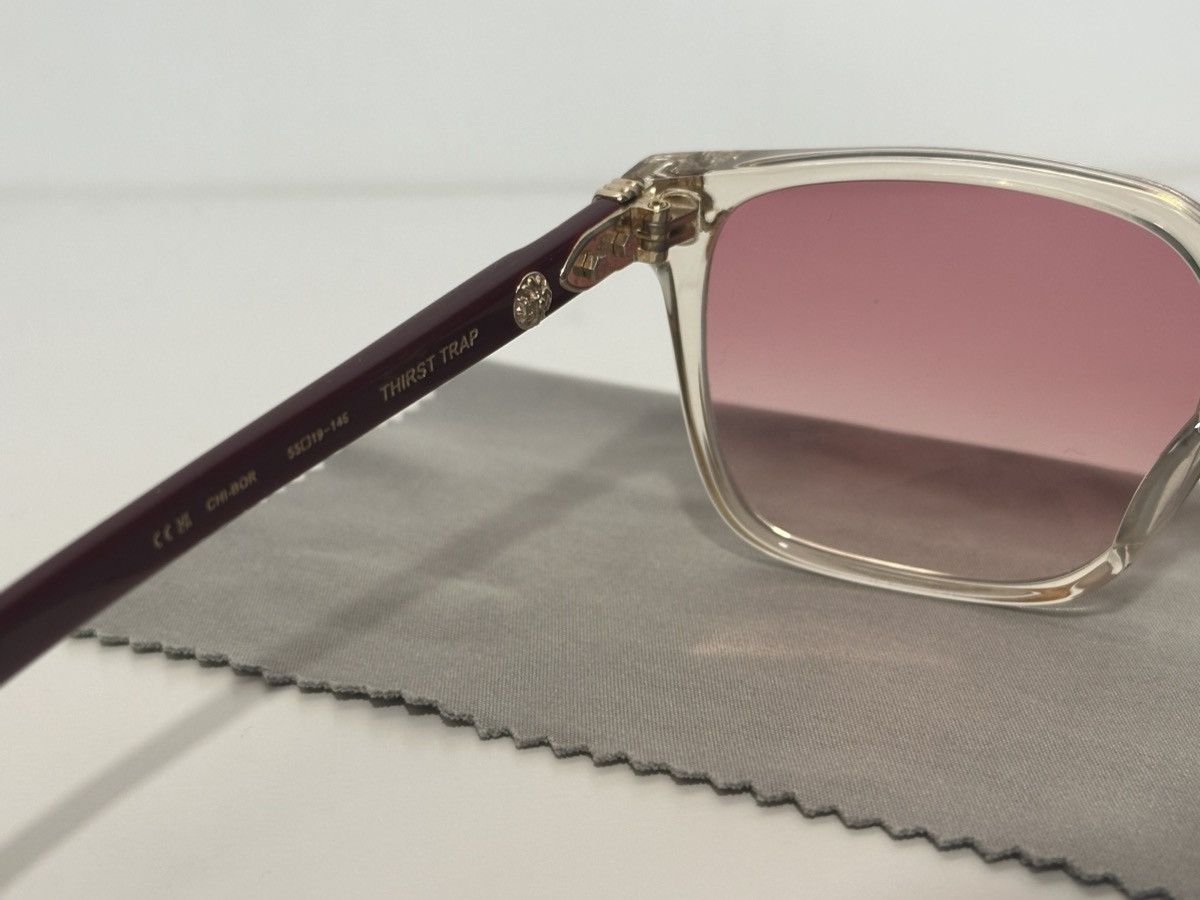 Chrome Hearts Chrome Hearts Thirst Trap Glasses Chi/Bor Red Tint Lenses ...