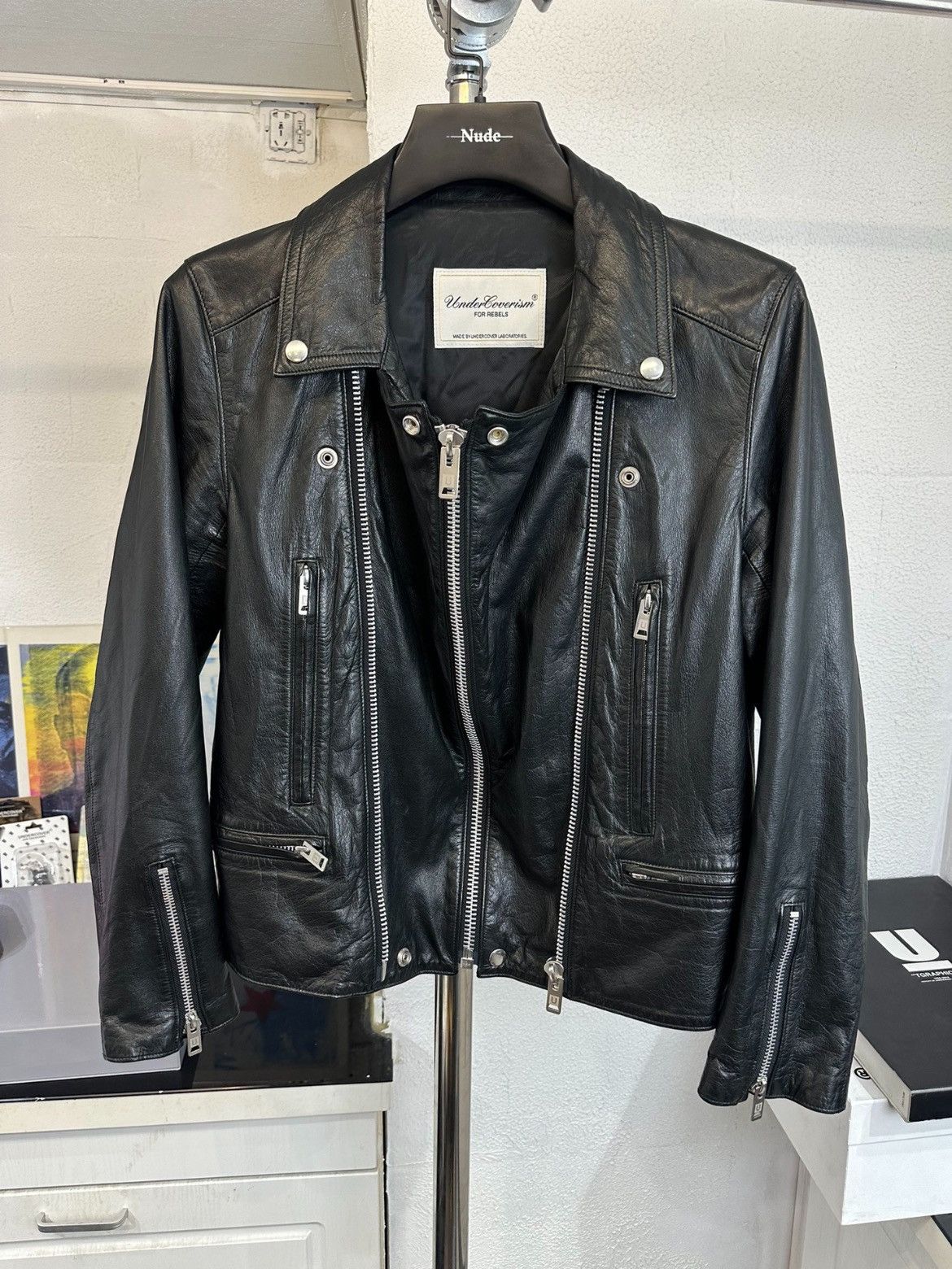Undercover Undercover classic leather jacket | Grailed