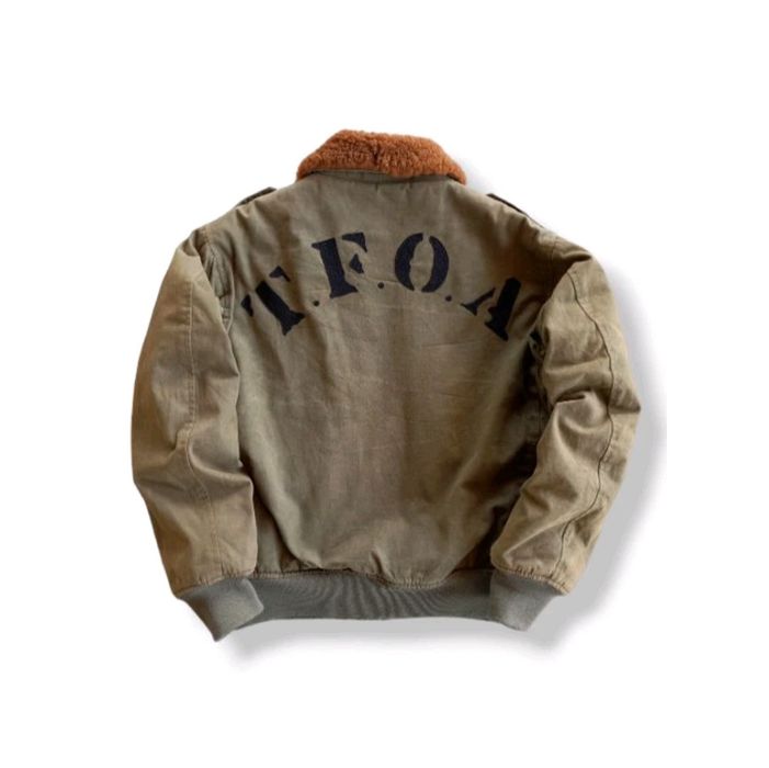 Japanese Brand THE FRONT OF ARMAMENT TFOA CROWS BOMBER FLIGHT JACKET ...
