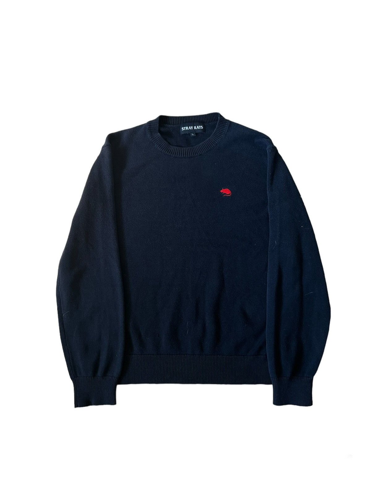 Stray Rats × Streetwear Stray Rats Rat Embroidered Sweater | Grailed