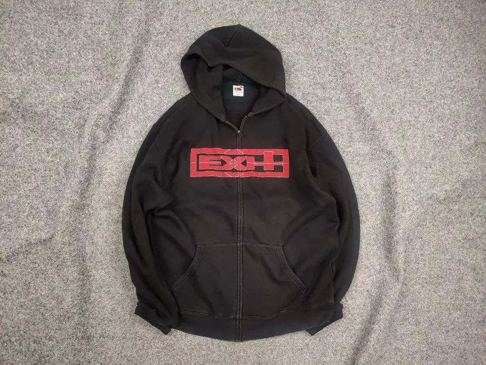 Vintage Vintage 00's Exit face the Enemy Liar face Zip-Up Hoodie | Grailed