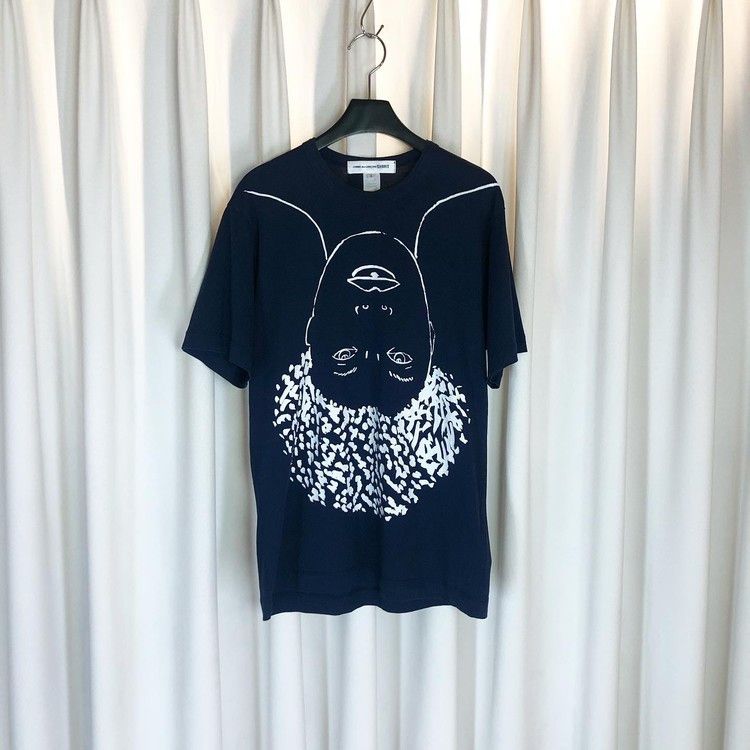 Comme des Garcons CDG Navy upside down girl drawing by agathe gonnet ...