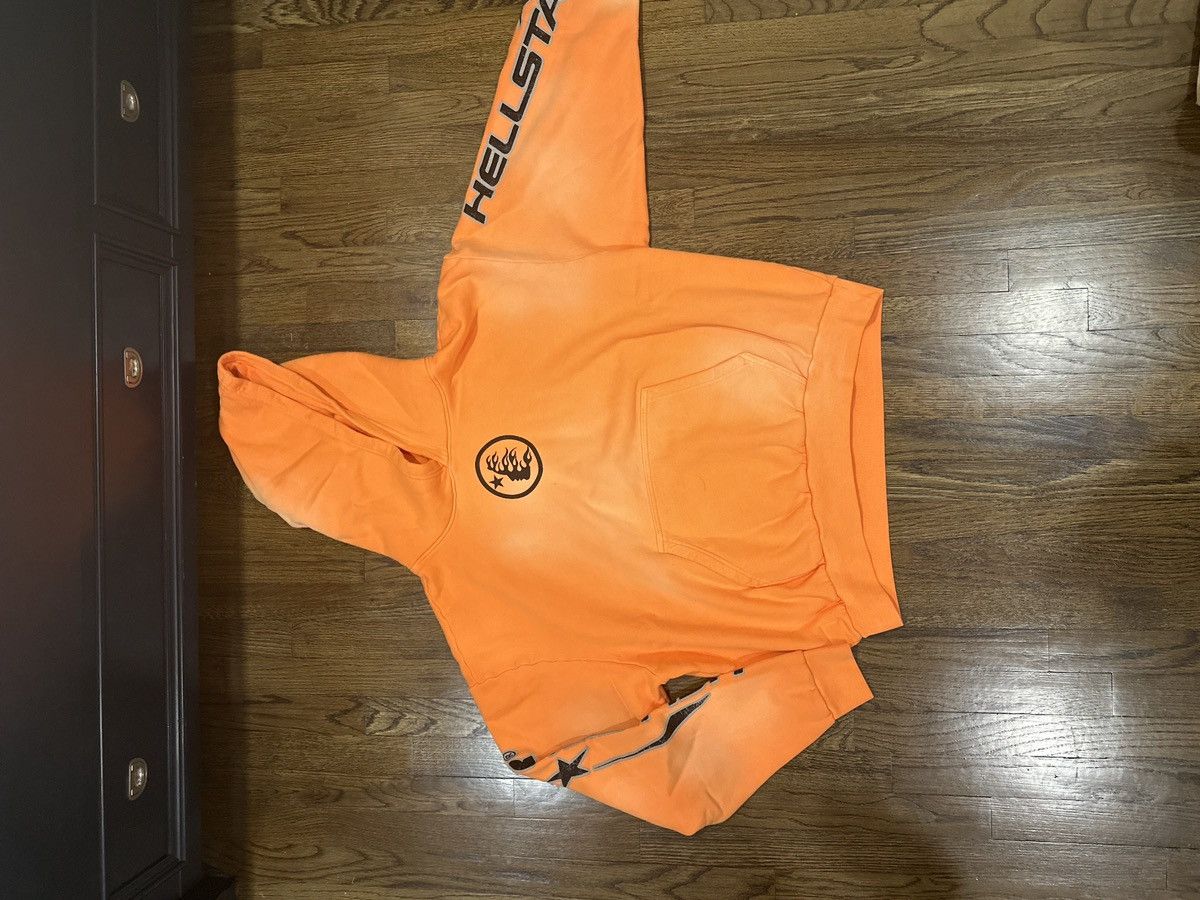 HELLSTAR Hellstar Fire Orange Hoodie ‘Orange Die” | Grailed