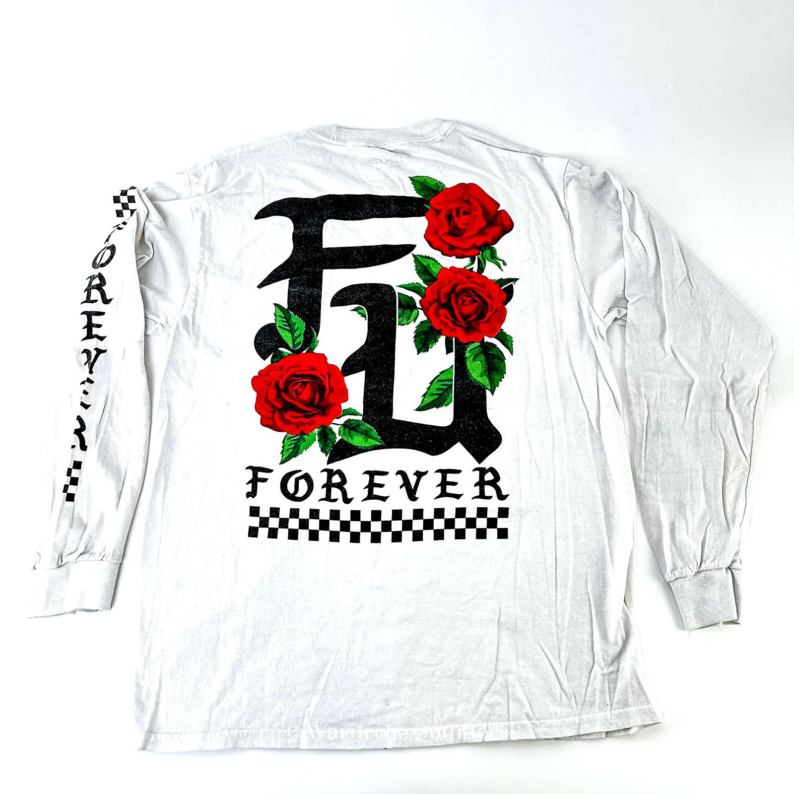 Hot Mess FU Forever Long Sleeve American Traditional Tattoo Rose Tee ...