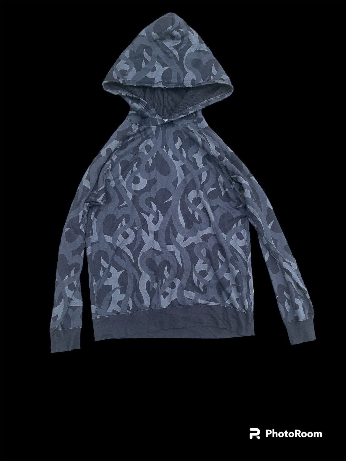 Number (N)ine Number Nine Tribal Heart Camo Hoodie | Grailed