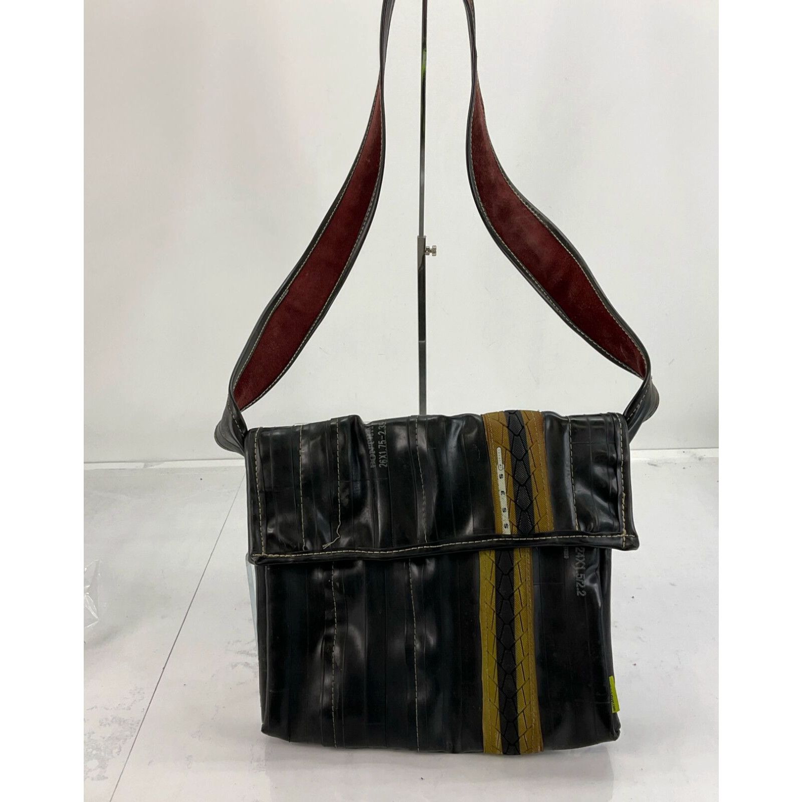 Vintage Totally Tubular Design Black Recycled Bike Tubes/Tires Hook ...