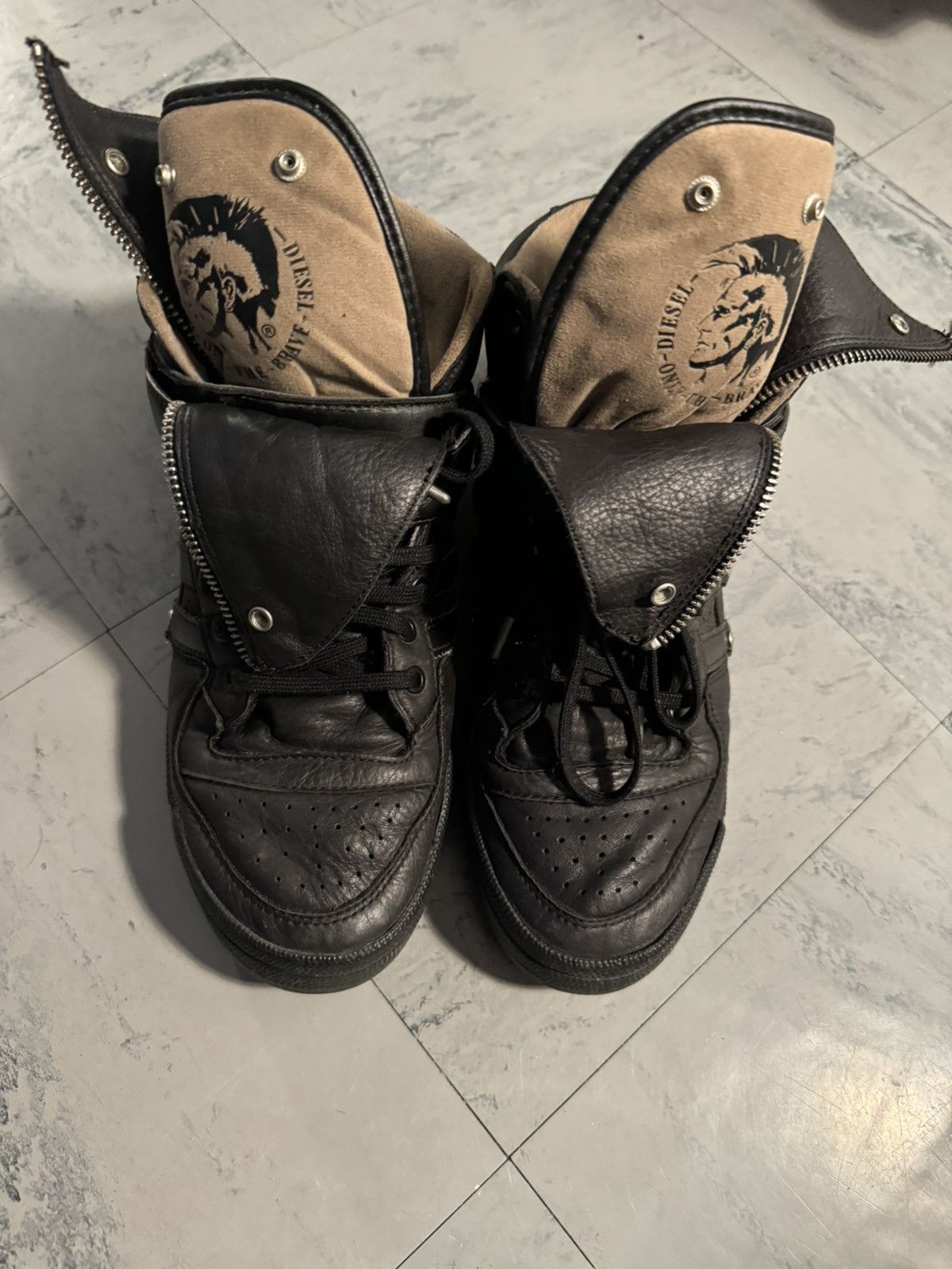 Adidas × Diesel Adidas x Diesel Forum 2011 Foldable Sneaker | Grailed