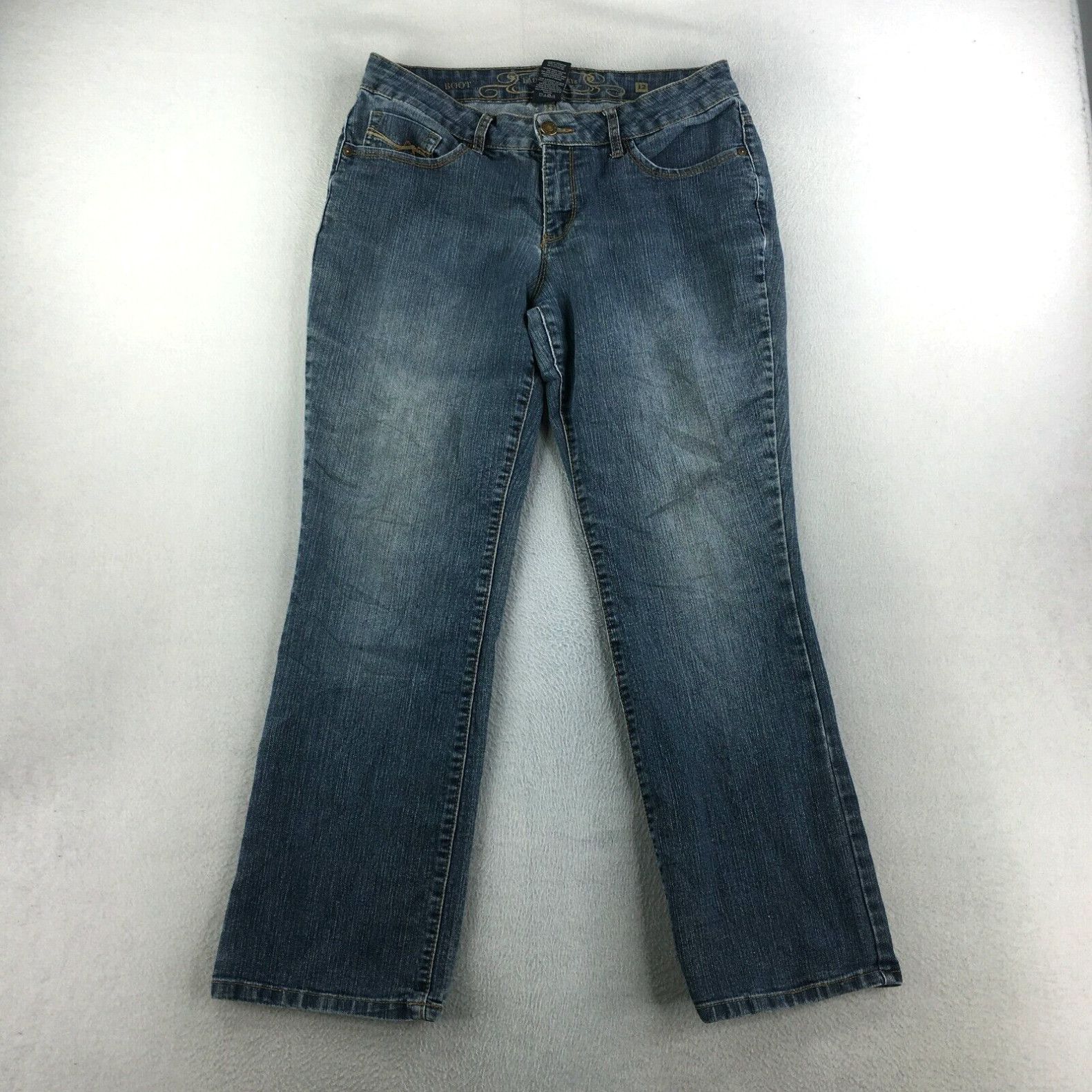 Faded Glory Faded Glory Jeans Womens 12 Bootcut Denim Stretch Pants ...