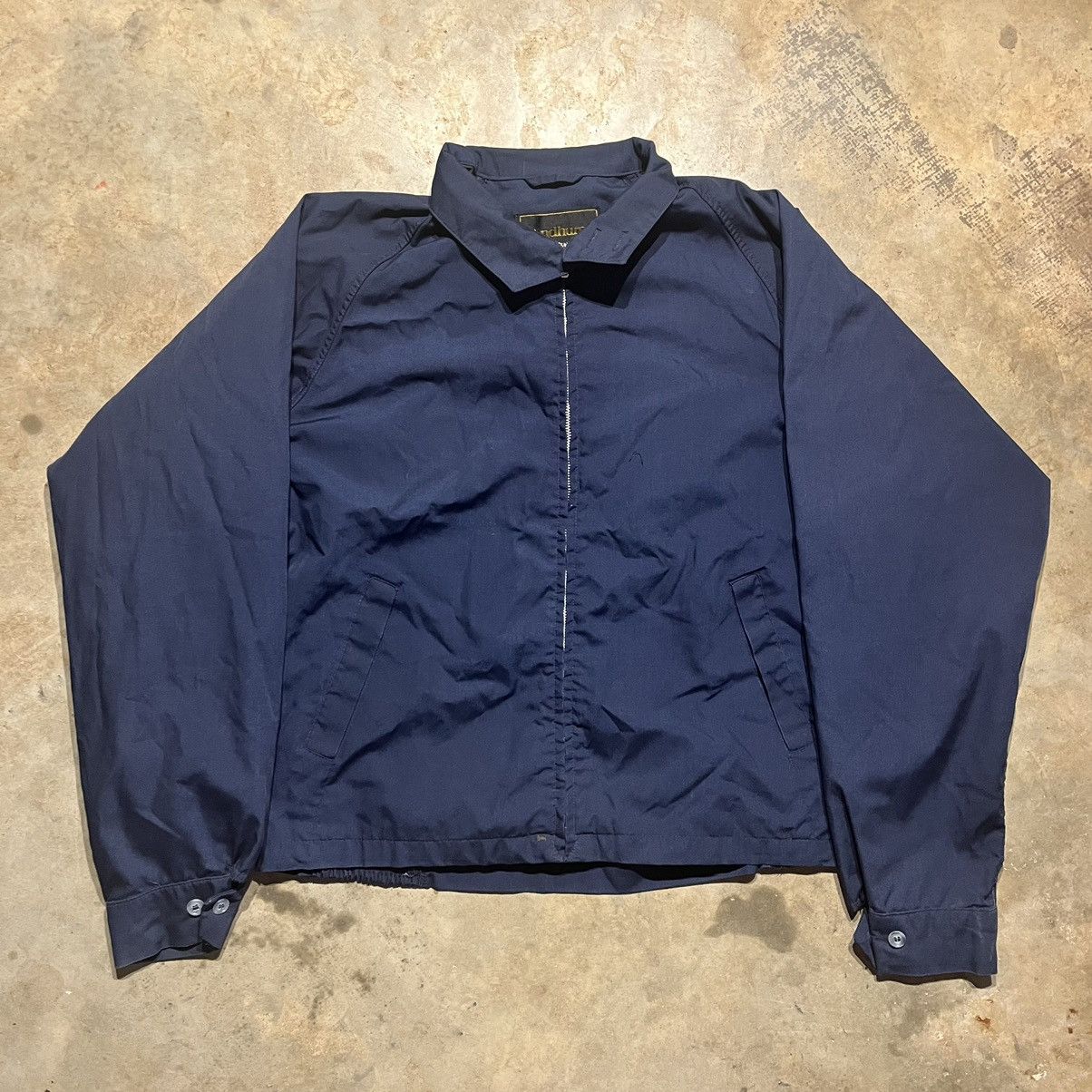Made In Usa × Vintage Vintage 50s 60s Andhurst Navy Boxy General Zip ...