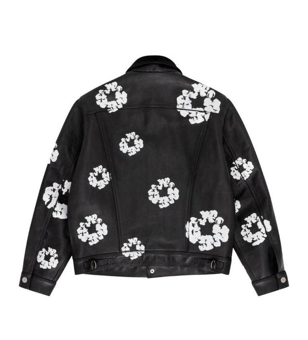 DENIM TEARS Leather denim tears jacket | Grailed