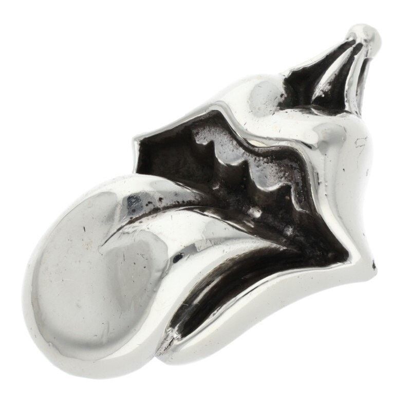 Chrome Hearts Chrome Hearts LIPS TONGUE CHARM Silver Necklace | Grailed