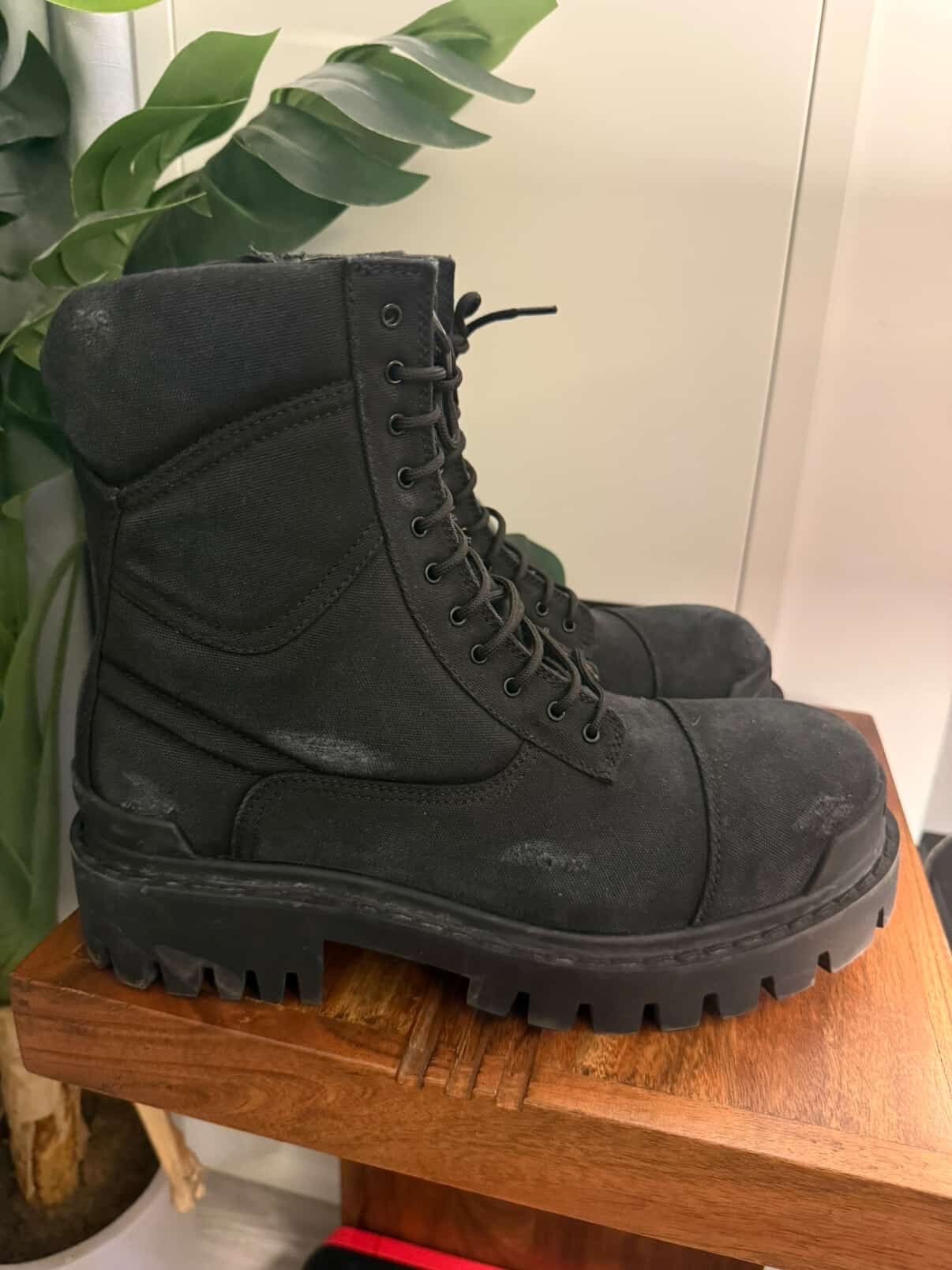 Balenciaga Balenciaga Distressed Strike Boots | Grailed