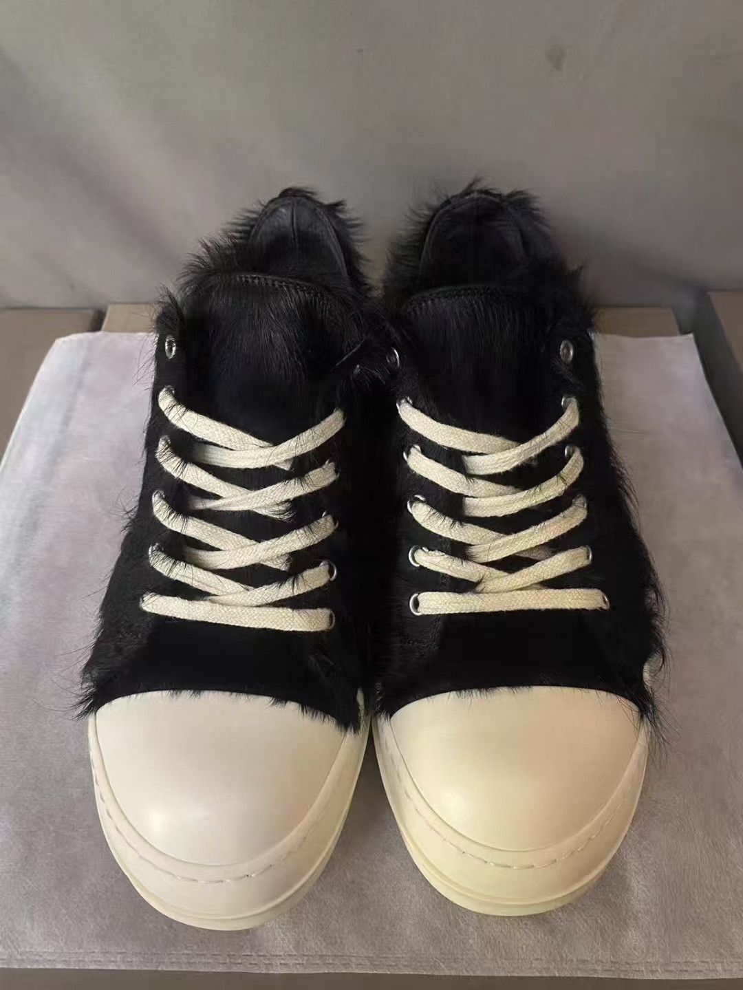 Rick Owens rick owens low-top fur sneakers size 40-yw | Grailed