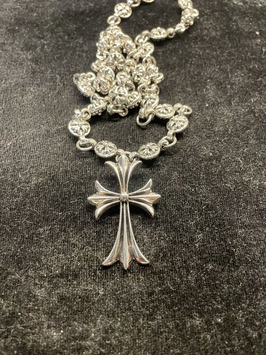 Vintage Chrome Hearts style Y2K Cross chain necklace | Grailed