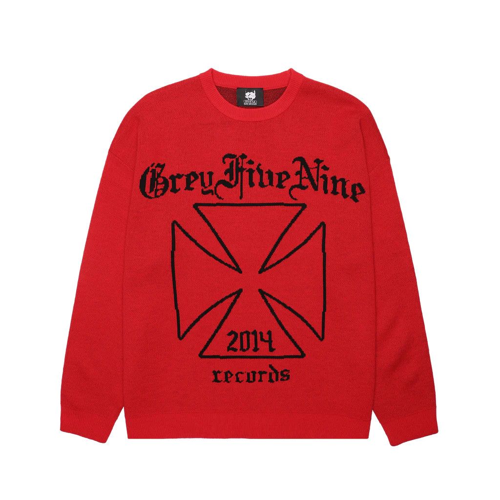 G59 Records G59 SUICIDEBOYS $B BOY$ 2014 knitted sweater (red) | Grailed