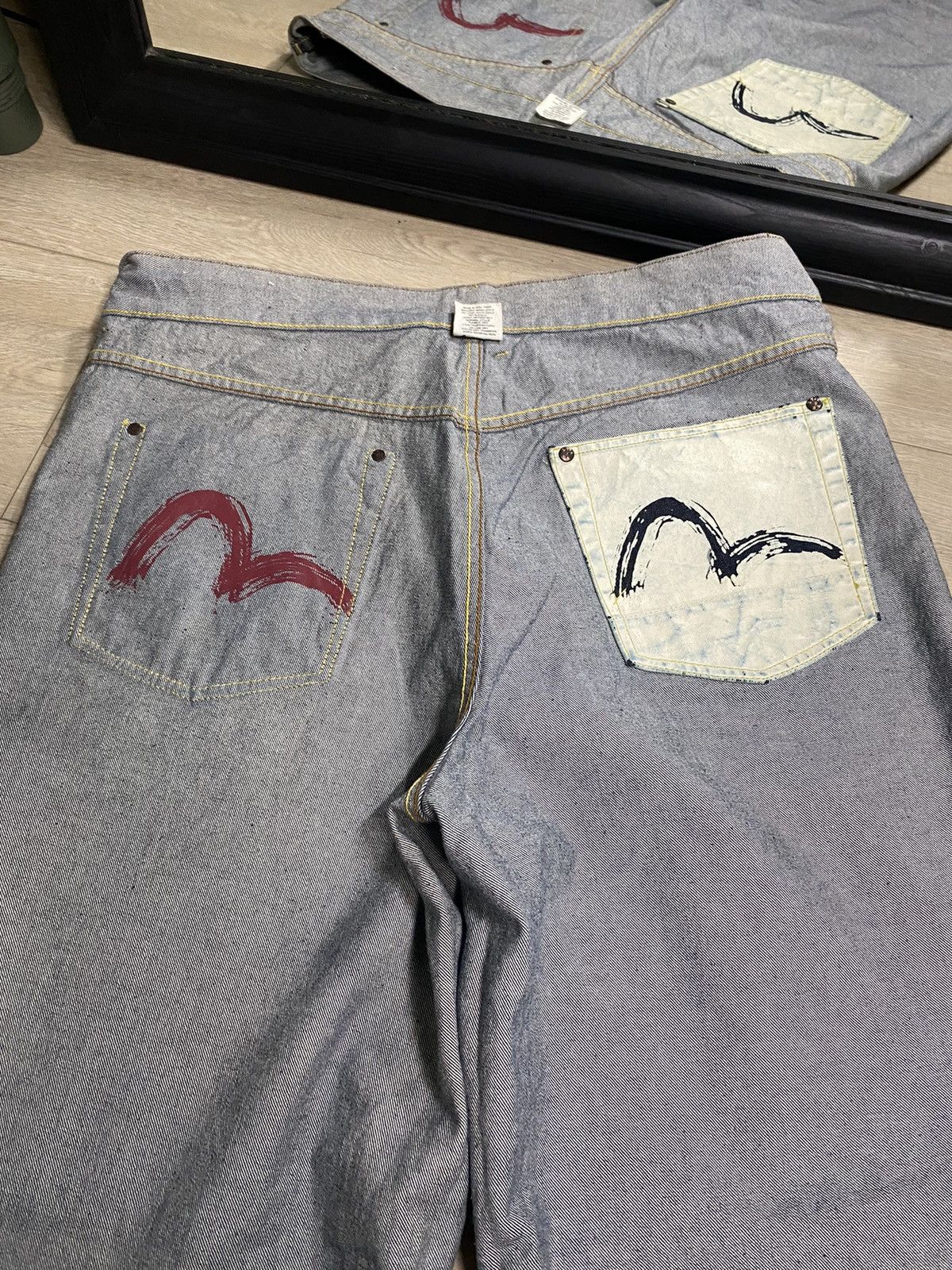 Evisu × JNCO × Vintage Rare Vintage / Y2K New Evisu Reversible Selvedge Denim | Grailed