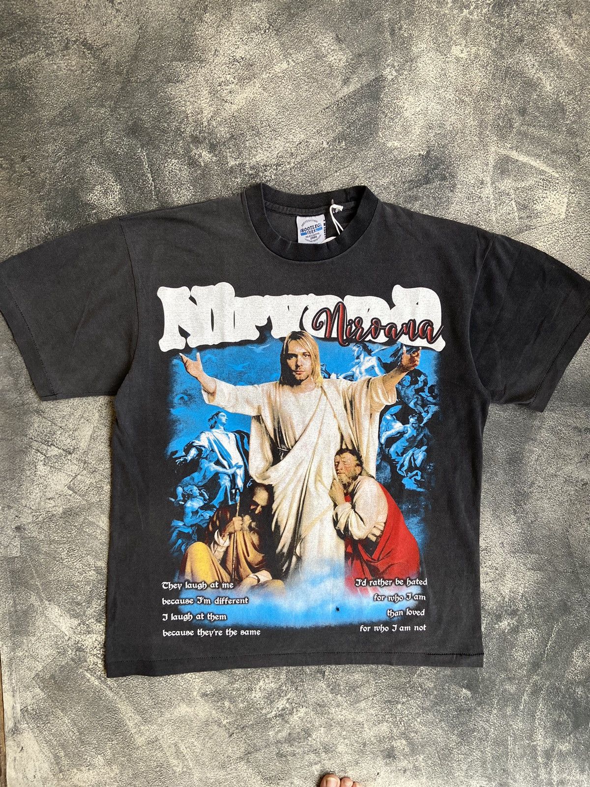 Vintage Kurt Cobain Jesus Tee Bootleg | Grailed