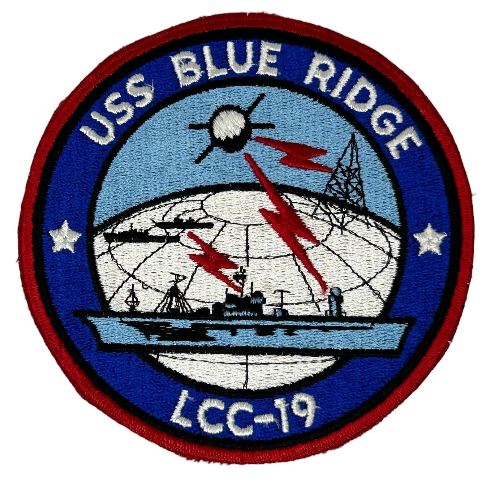 Vintage USS Blue Ridge LCC-19 Embroidered Patch Vintage USN US Navy ...