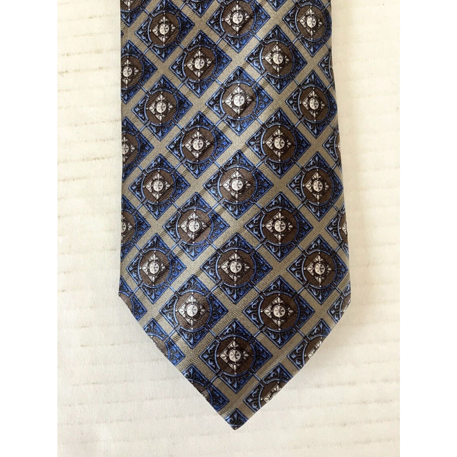 Countess Mara Countess Mara Men's Necktie Tie All Silk Blue Gray ...