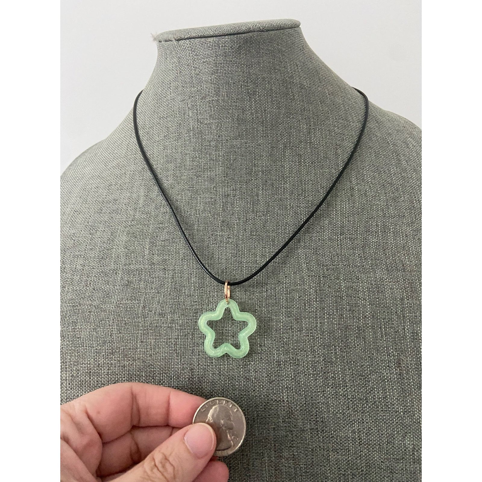 Generic Glow in the dark Star pendant necklace | Grailed