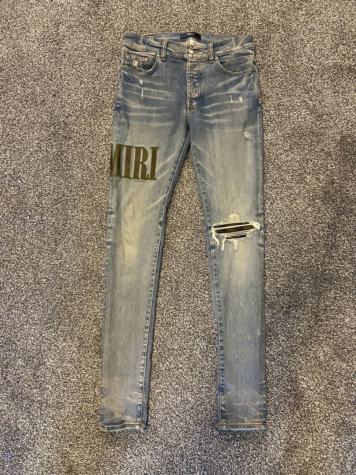 Amiri Amiri jeans mx1 camo patch | Grailed