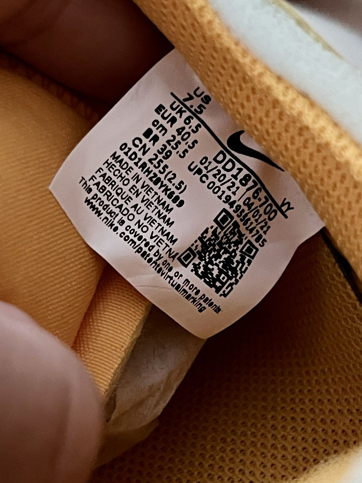 Nike Nike Air Force 1 Low OFF-WHITE University Gold/ICA/Lemonade | Grailed