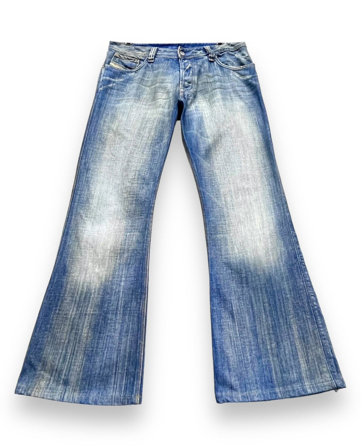 Diesel FYE PUNK🔥DIESEL Distressed Denim Wide Leg Super FLARE Jeans ...