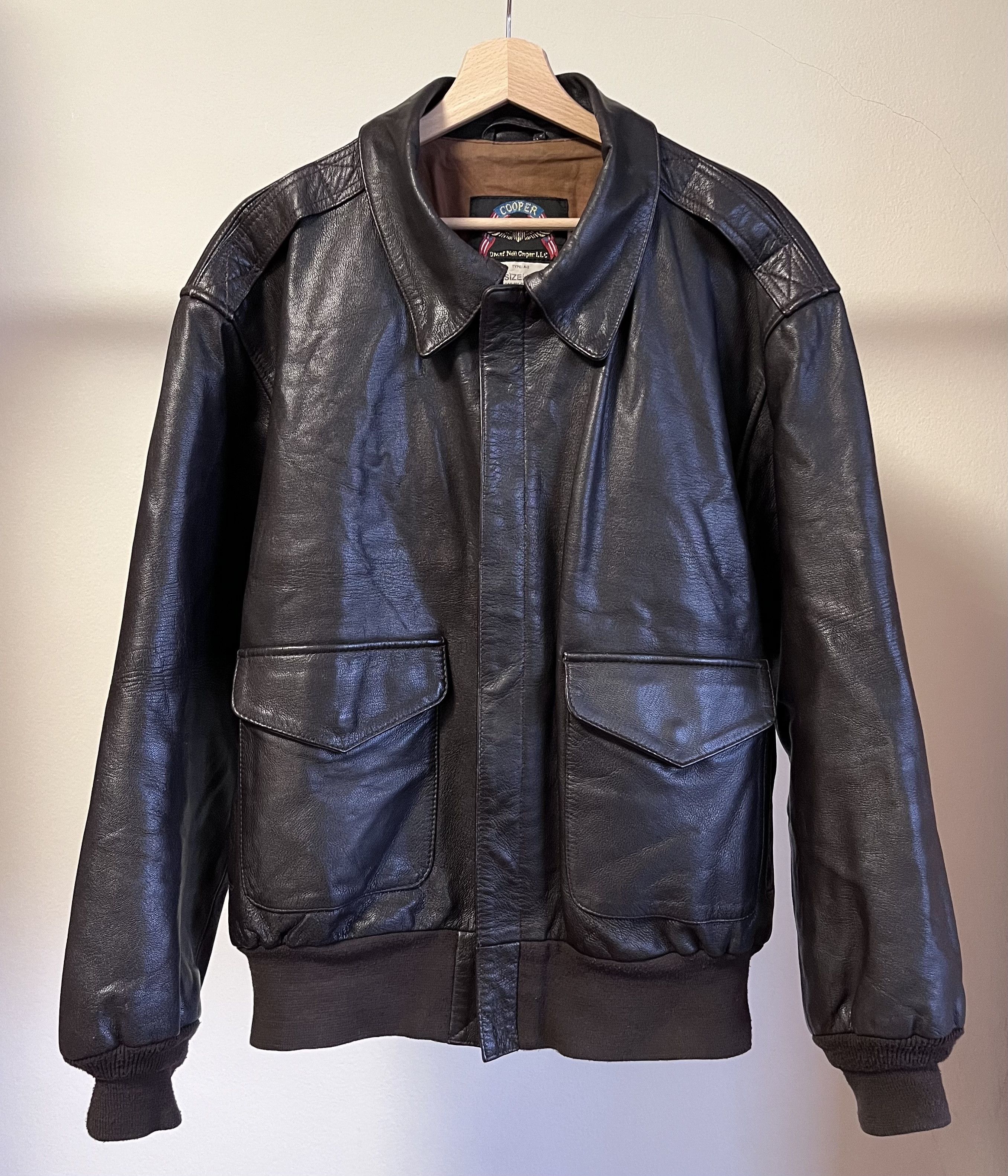 Vintage Cooper Type A2 leather jacket | Grailed