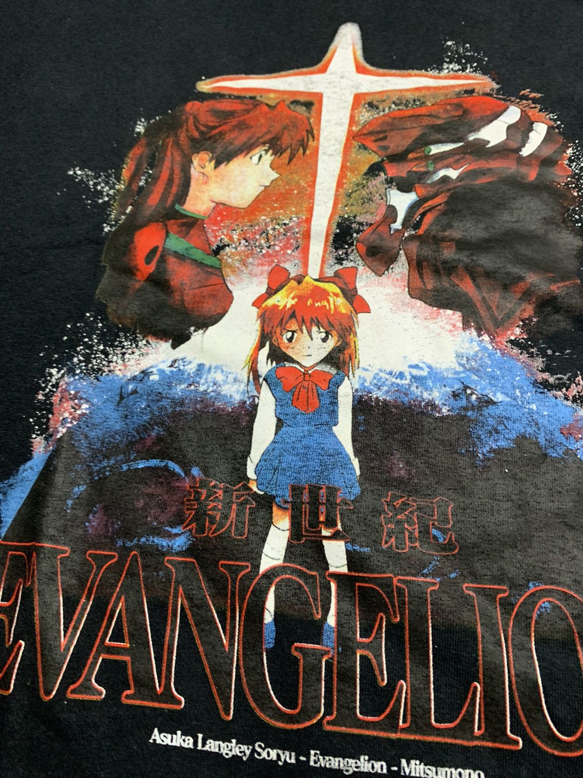 Vintage Evangelion Asuka limited anime bootleg T-Shirt | Grailed
