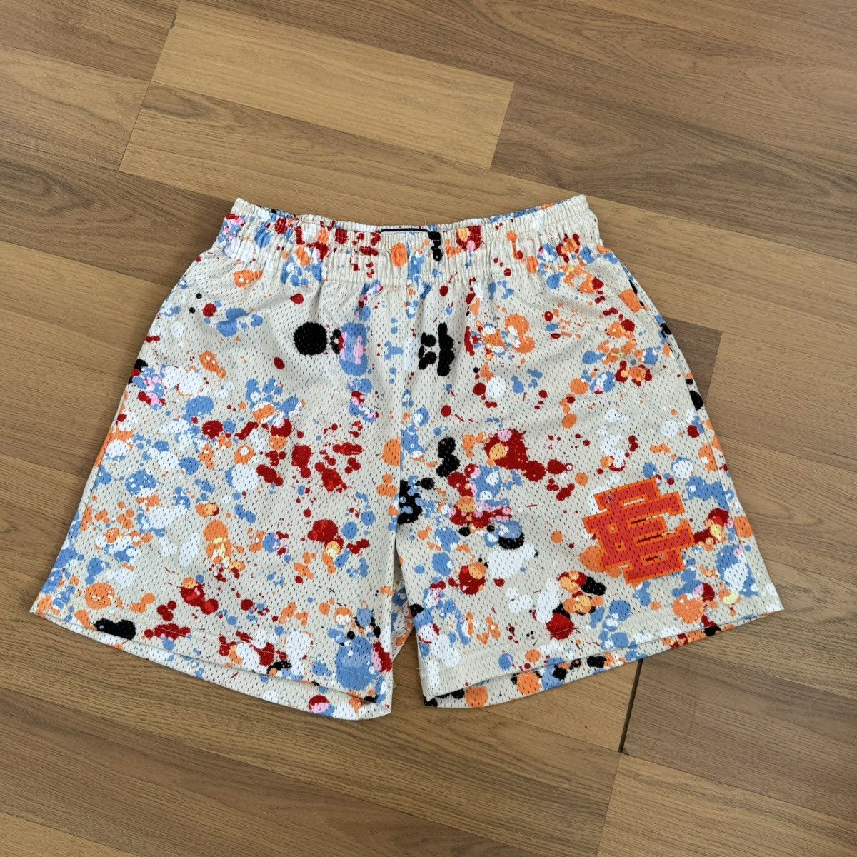 Eric Emanuel Eric Emanuel Splatter paint shorts | Grailed