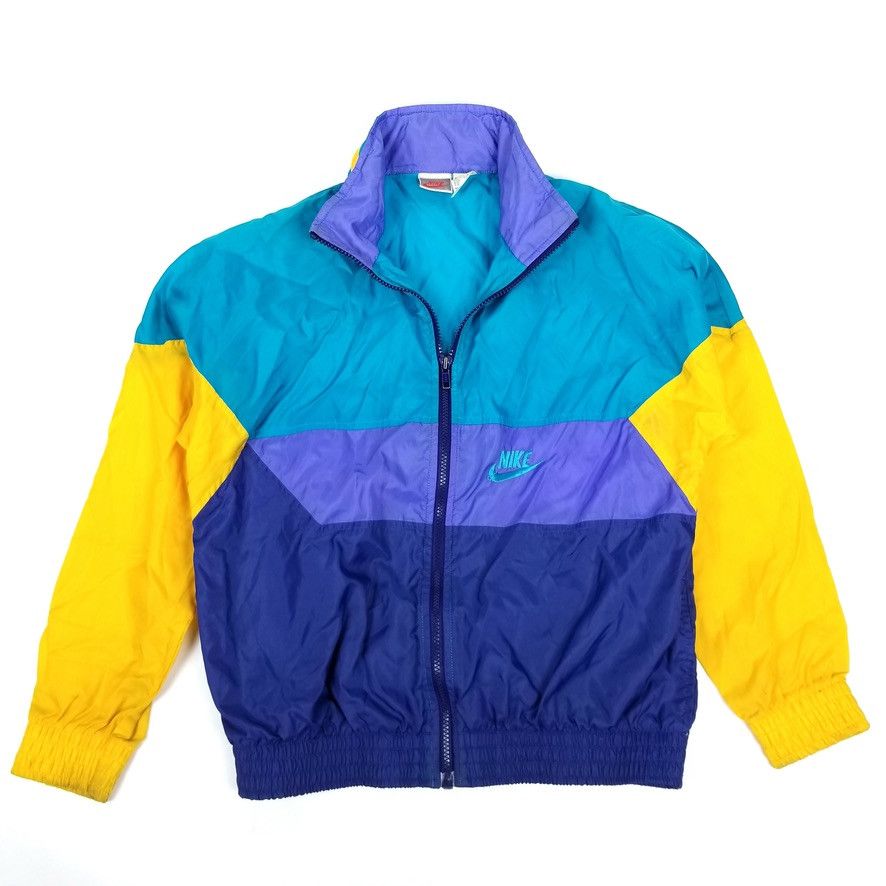 Nike VTG Nike Y2K 90s Colorblock Windbreaker Track Jacket | Grailed