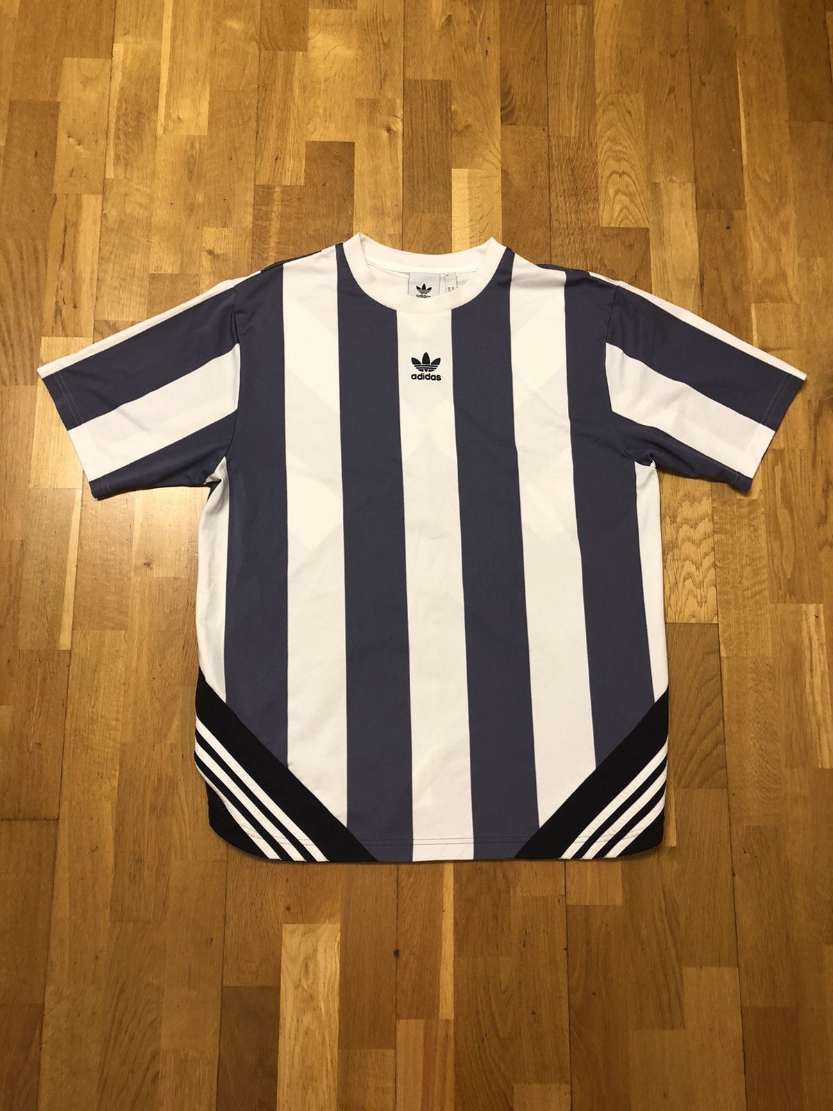 Adidas × Soccer Jersey × Vintage ADIDAD CLASSIC STRIPED GREAT QUALITY ...