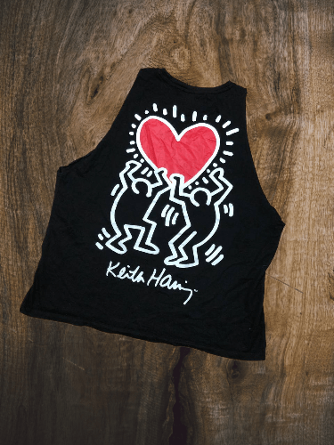 Archival Clothing × Art × Keith Haring Vintage Keith Haring Pop Shop T ...