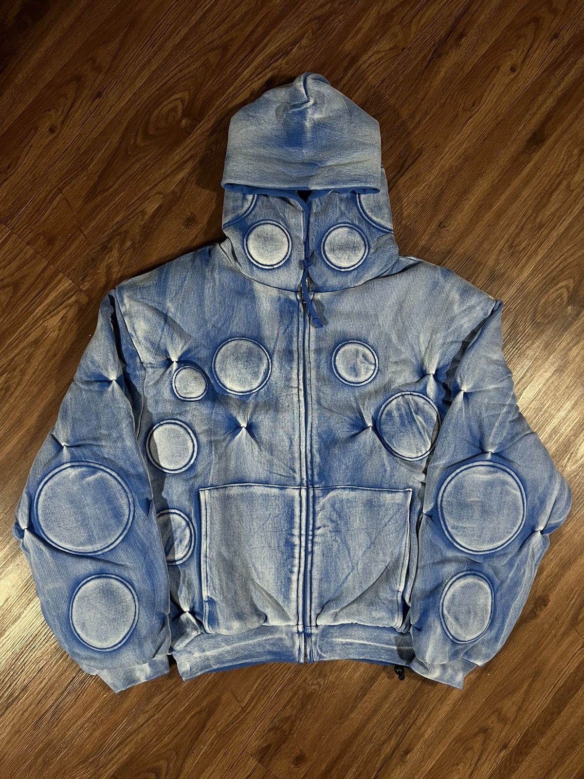 Bad Son × Designer × Streetwear Bad Son Faded Cobalt Oxygen Padded Zip ...