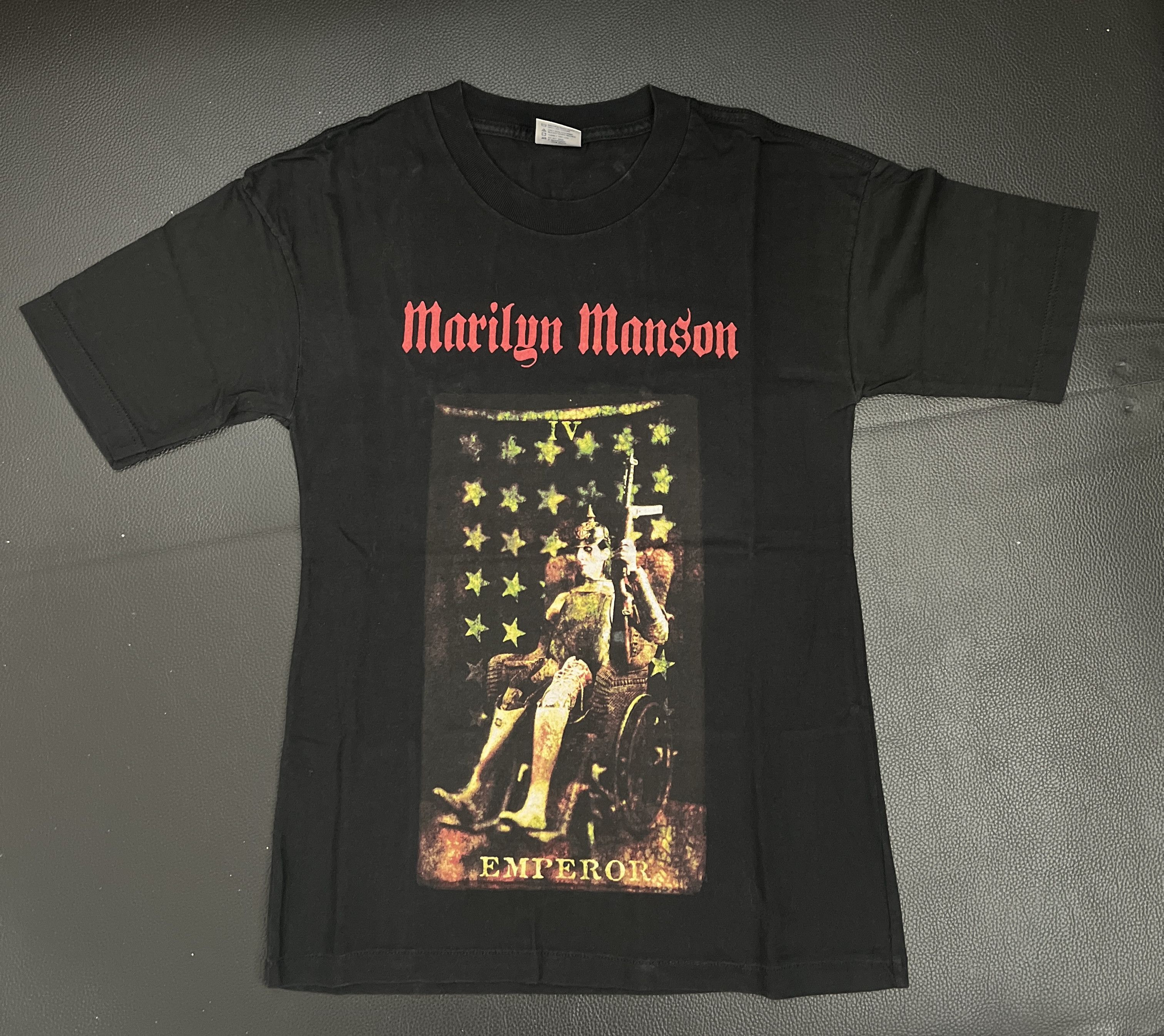 Tour Tee Vintage Marilyn Manson Emperor Tarot Card tee shirt | Grailed