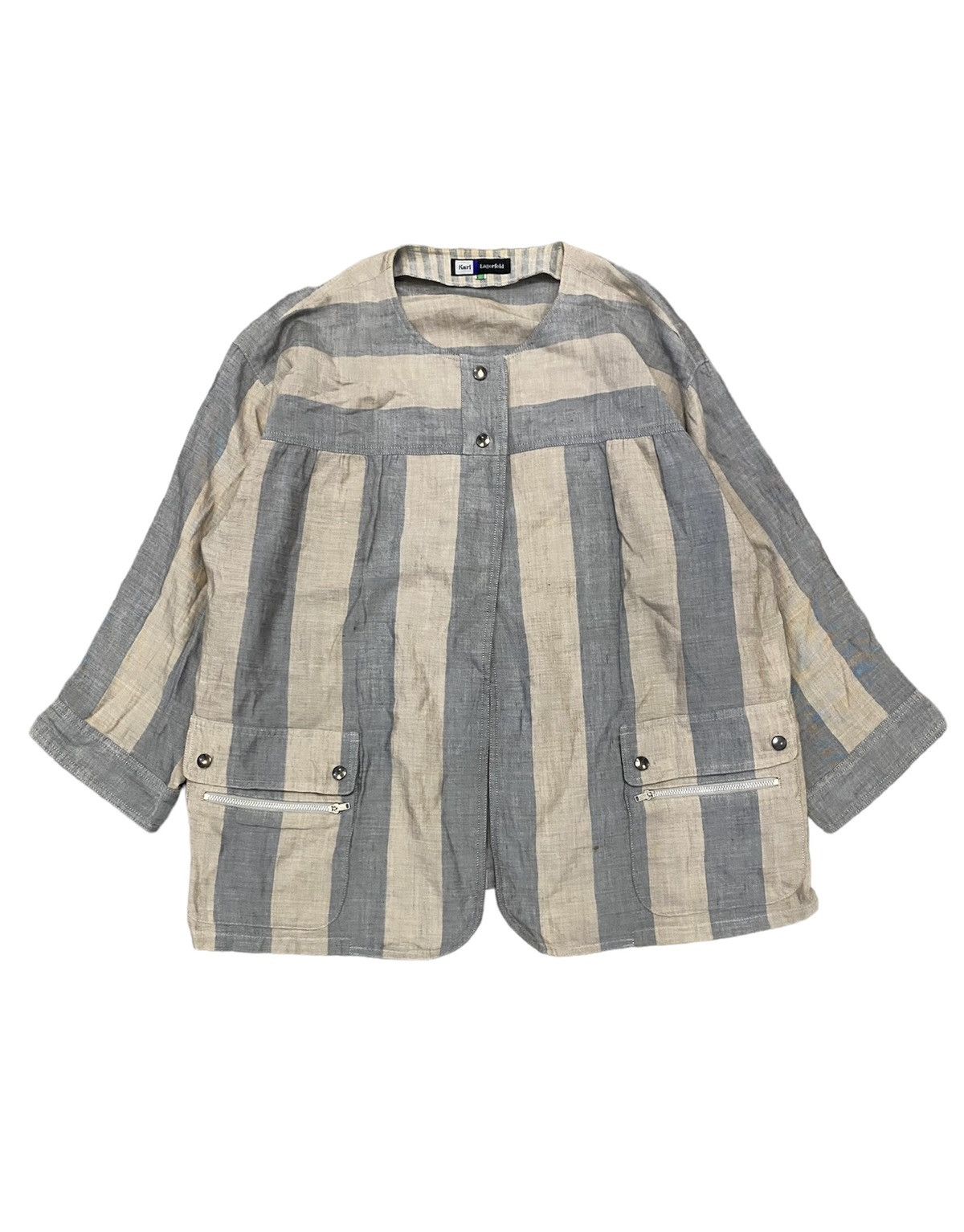 Karl Lagerfeld × Vintage 1980s Karl Lagerfeld Pocket 2 upper button ...