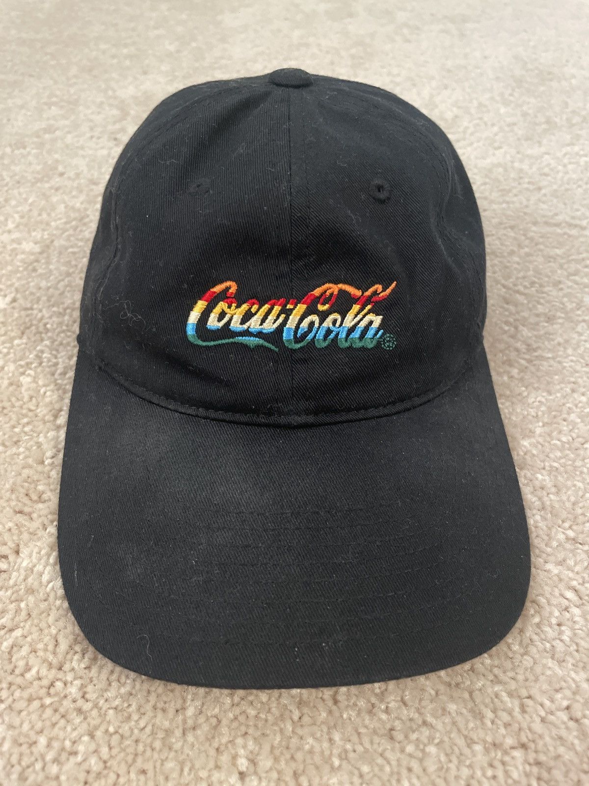 Coca Cola × Kith Kith Coca Cola Logo Cap (Black) | Grailed