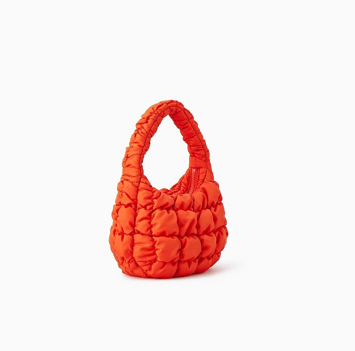 Cos quilted micro shoulder bag in orange jennie cloud tiny mini | Grailed