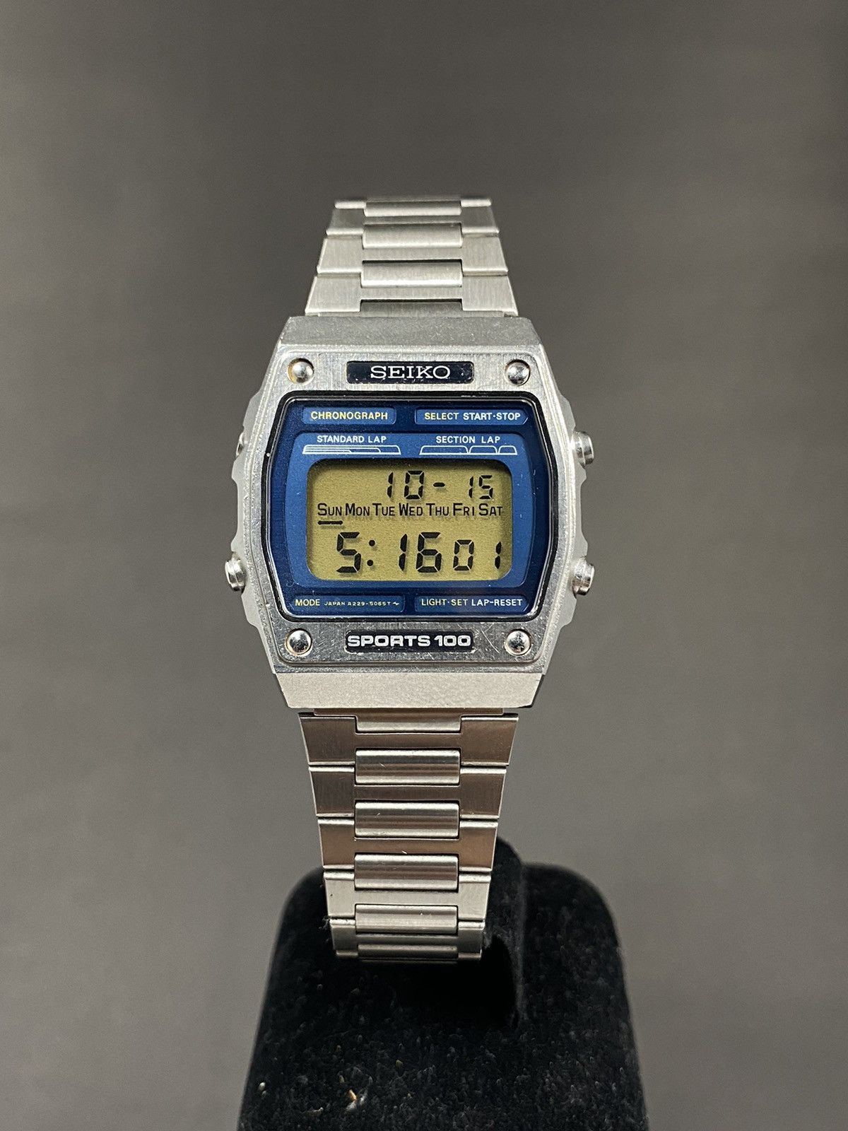 Seiko × Vintage Vintage SEIKO Sport 100 A229-5060 Digital Men’s Watch ...