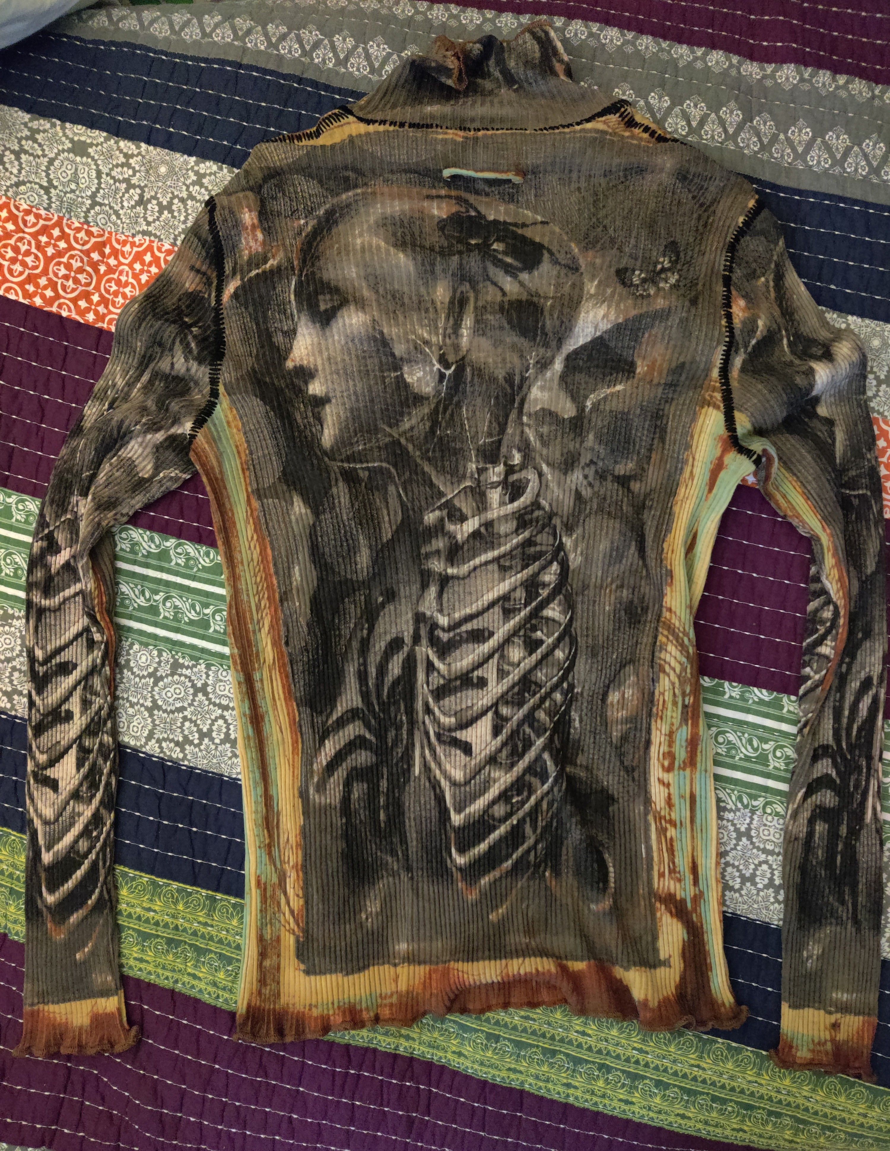 Jean Paul Gaultier Jean Paul Gaultier punk goth knit jumper XL tattoo ...