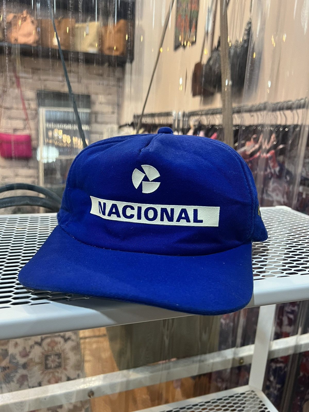 NASCAR × Vintage Ayrton Senna Cap Nacional | Grailed