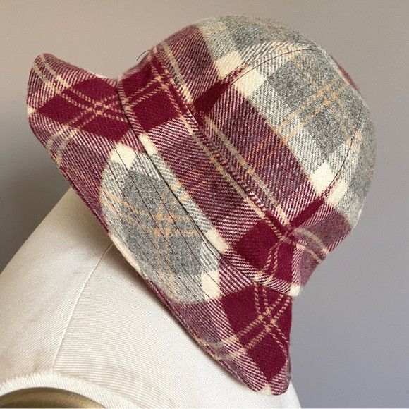 Vintage 70s Simpsons Wool Plaid Bucket Hat - Unisex 🏴󠁧󠁢󠁳󠁣󠁴󠁿 | Grailed