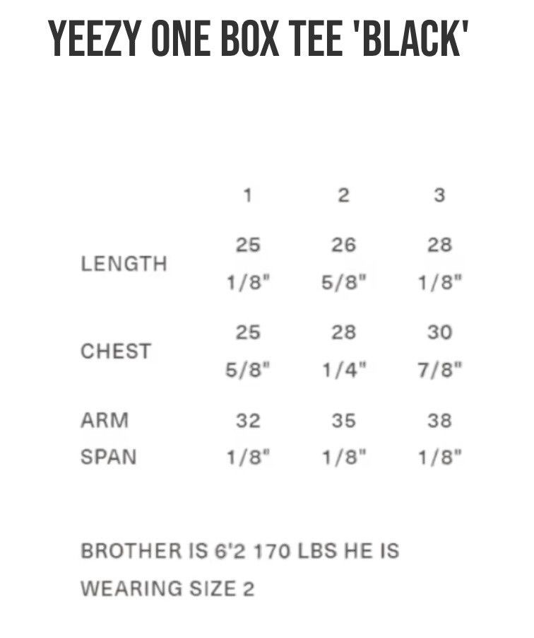 Kanye West ⚡️ YEEZY Vultures 1 Box Tee Black YZY L/XL Size 2 ⚡️ | Grailed