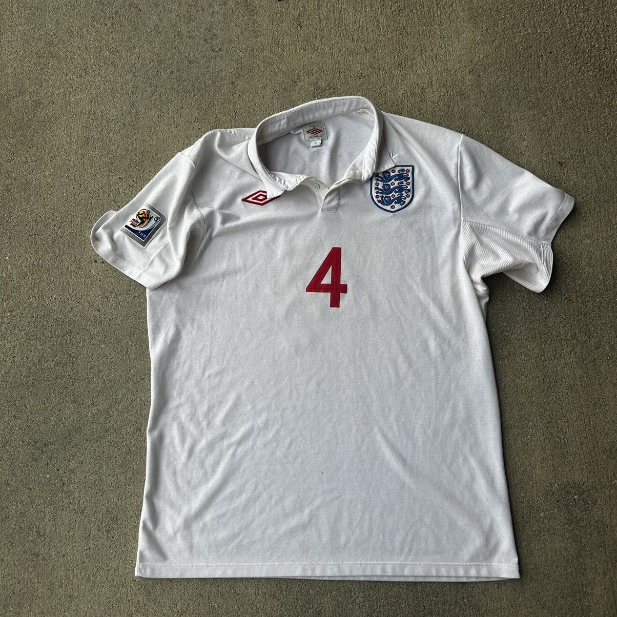 Soccer Jersey × Umbro 2010 FIFA WC Umbro England, Stephen Gerrard ...