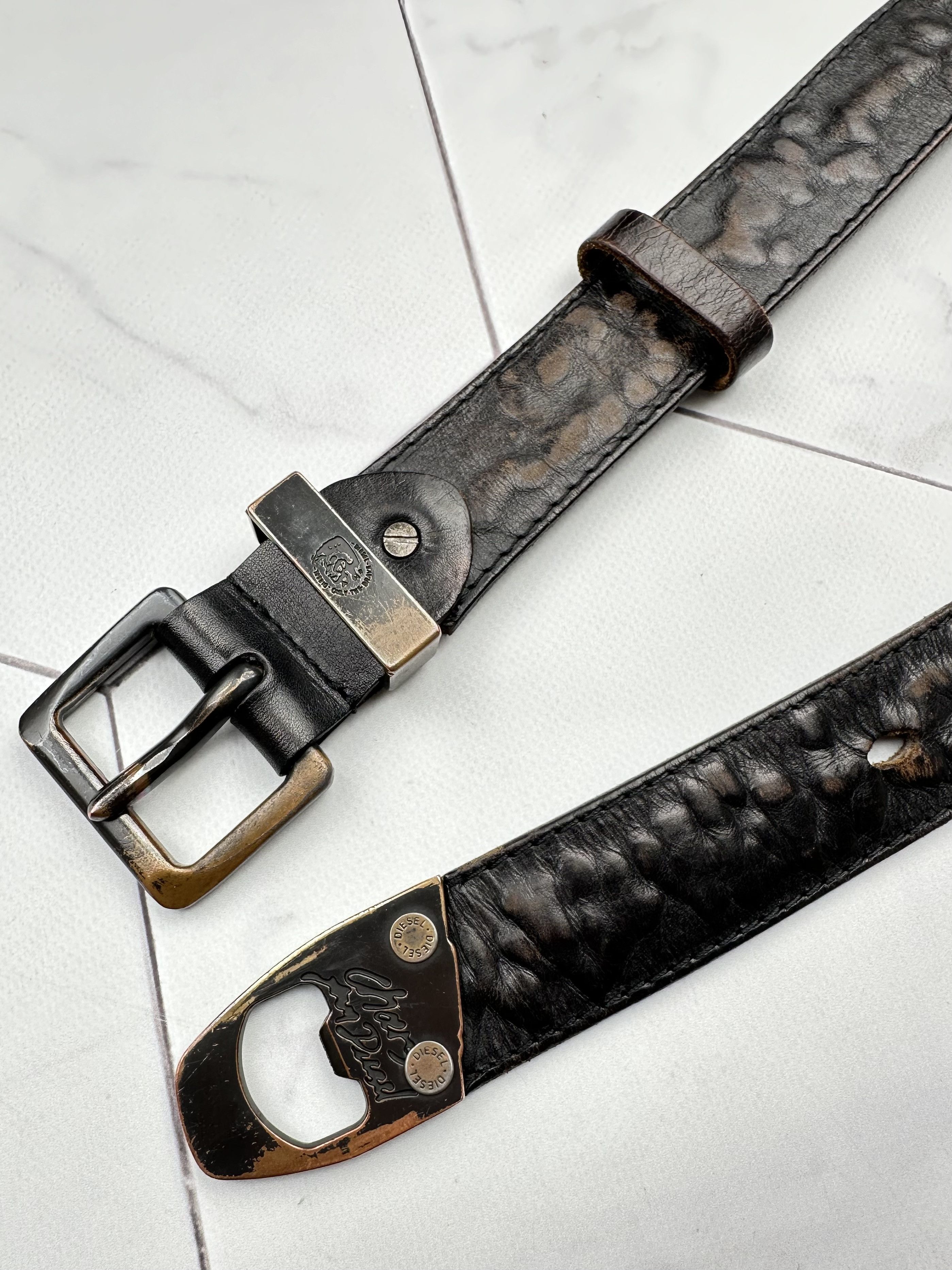 Diesel Diesel Vintage Leather Belt | Grailed