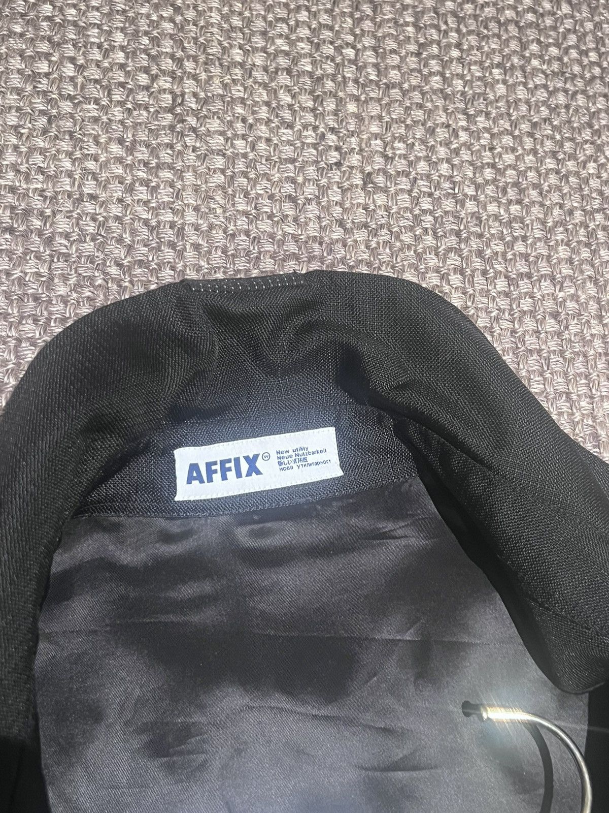 Affix Works Black cordura double vent coat long jacket | Grailed