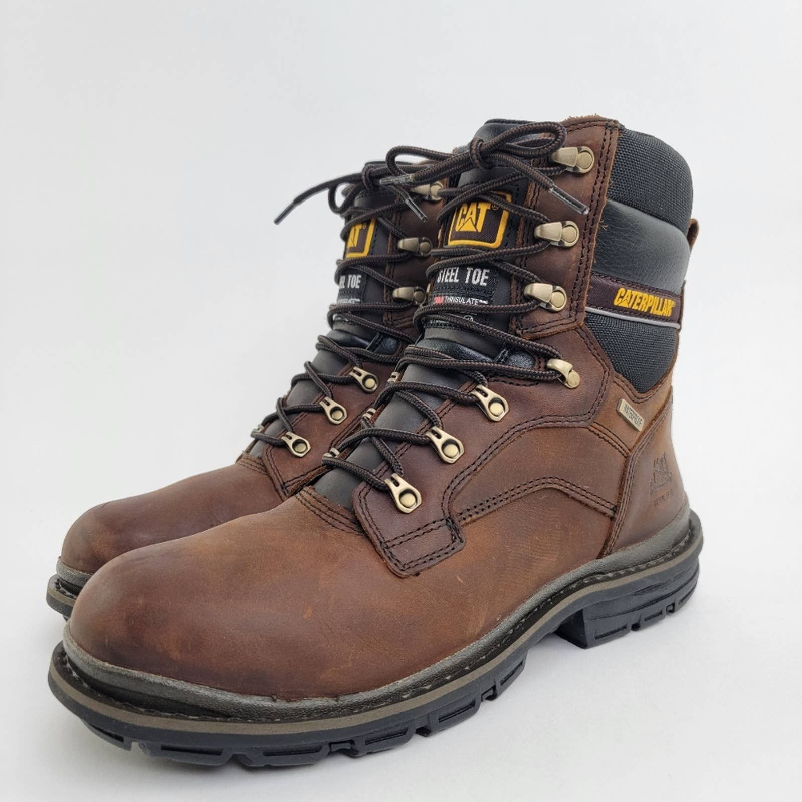 Caterpillar NEW Caterpillar Generator Waterproof Steel Toe Work Boots ...