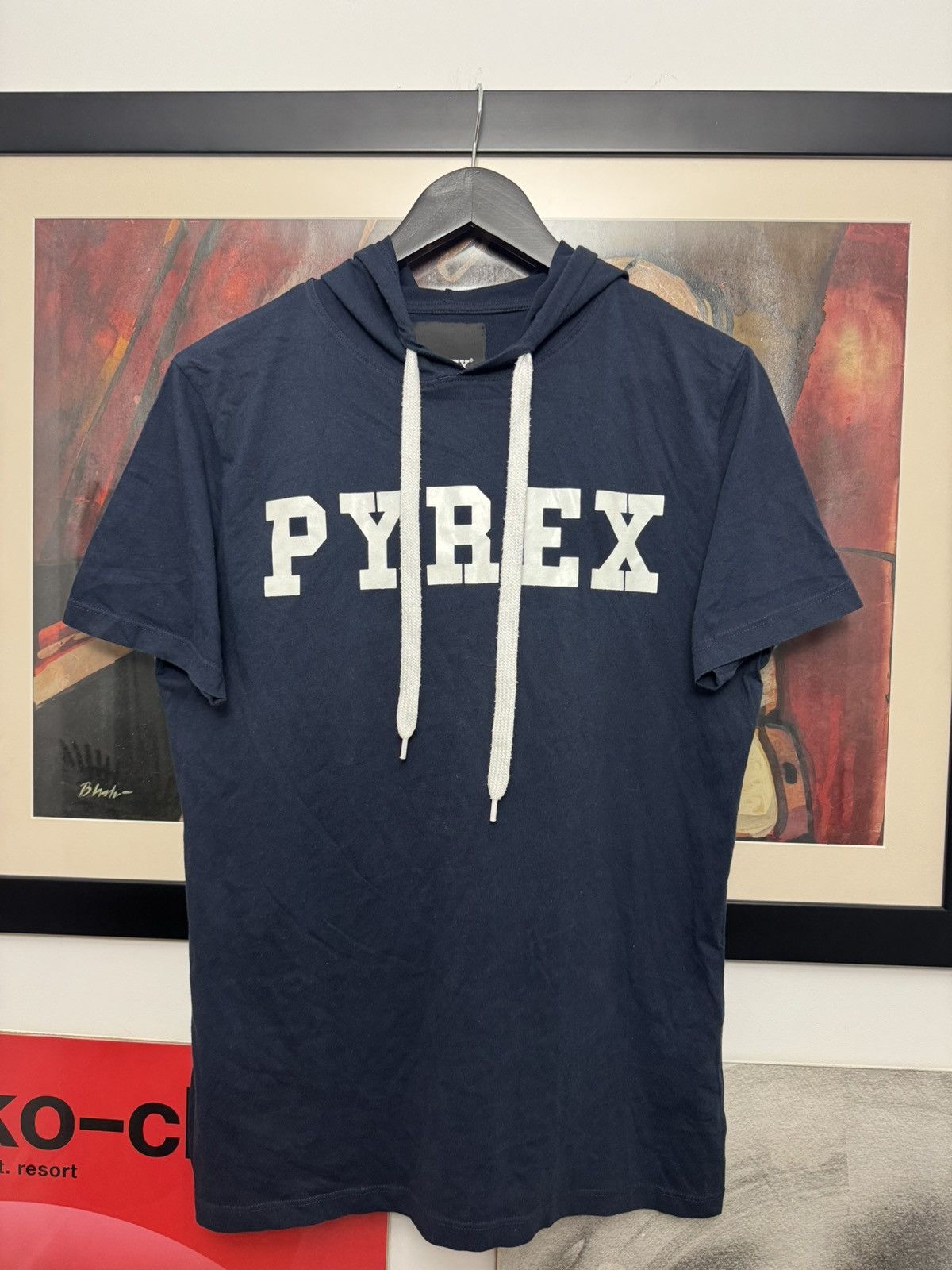 Pyrex Vision Pyrex Vision Logo Hooded Tee Streetwear Asap Rocky Rare ...