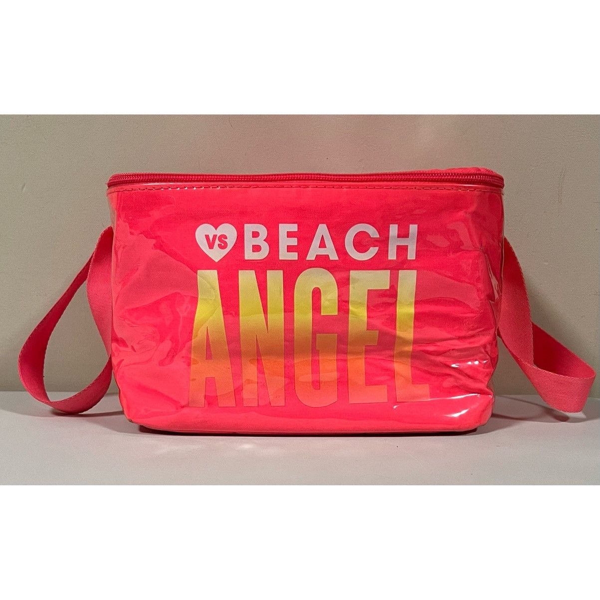 Vintage Victoria’s Secret Pink Neon Beach Angel Cooler Lunch Box Bag ...